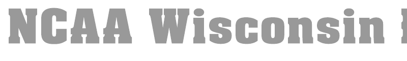 NCAA Wisconsin Badger Bold Font | wfonts.com - download free