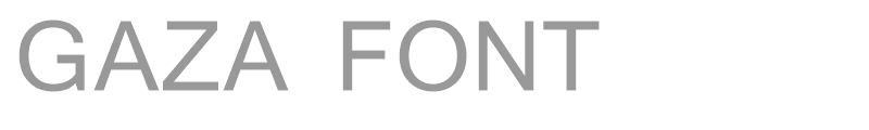 GAZA FONT Font | wfonts.com - download free