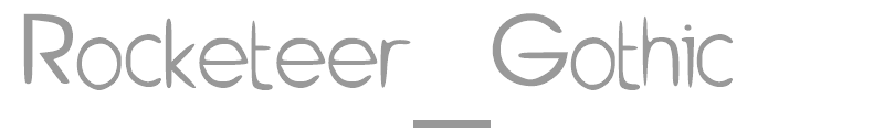 Rocketeer_Gothic Font | wfonts.com - download free