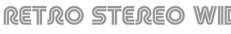 Retro Mono/Stereo Wide Font | wfonts.com - download free