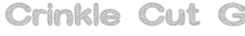 Crinkle Cut Glass Font | wfonts.com - download free