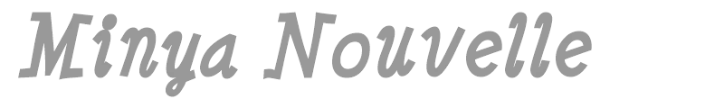 Minya Nouvelle Font | wfonts.com - download free