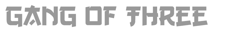 Gang Of Three Font | wfonts.com - download free