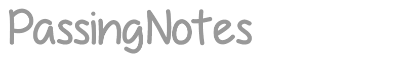Passing Notes Font | wfonts.com - download free