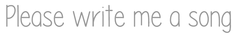 Please Write Me A Song Font | wfonts.com - download free