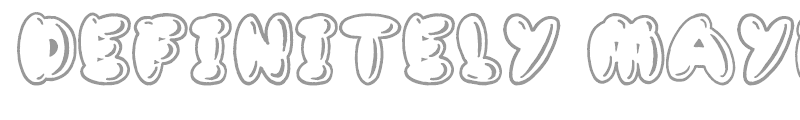 Definitely Maybe Font | wfonts.com - download free
