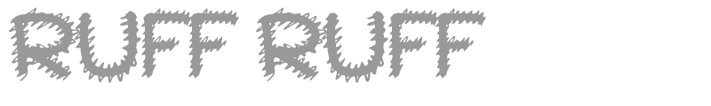 Ruff Ruff Font | wfonts.com - download free