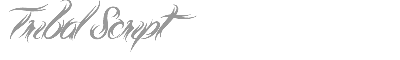 Tribal Script Font | wfonts.com - download free