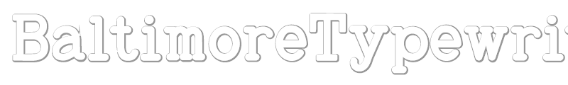 Baltimore Typewriter Font | wfonts.com - download free