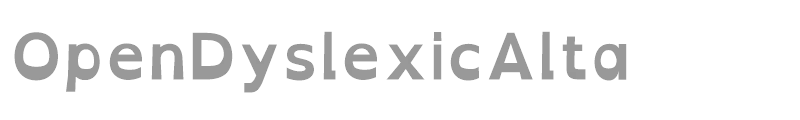 Download Free Font Open Dyslexic