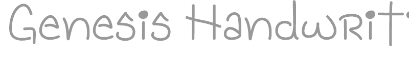 Genesis Handwriting Font | wfonts.com - download free