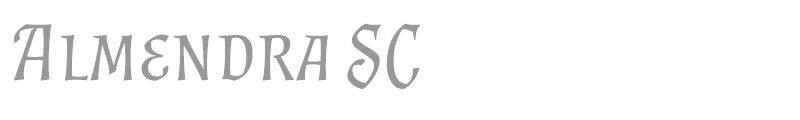 Almendra SC Font | wfonts.com - download free