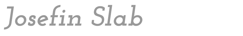 Josefin Slab Font | wfonts.com - download free