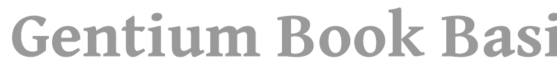 Download Free Font Gentium Book Basic