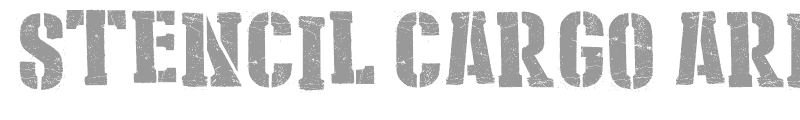 Stencil Cargo Army Font | wfonts.com - download free