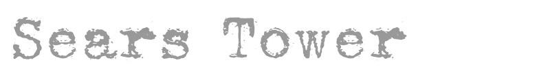 Sears Tower Font | wfonts.com - download free
