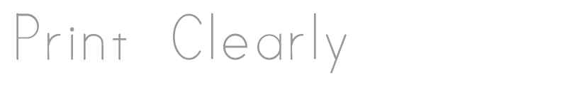 Download Free Font Print Clearly
