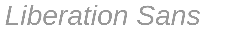 Liberation Sans Font | wfonts.com - download free
