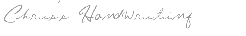 Chris Handwriting Font | wfonts.com - download free