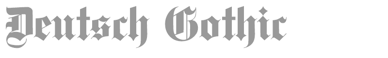 Deutsch Gothic Font | wfonts.com - download free