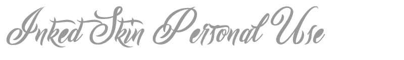 Inked Skin Font | wfonts.com - download free