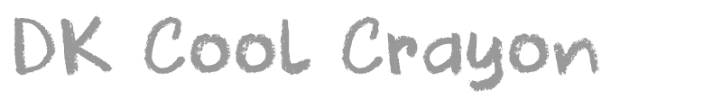 DK Cool Crayon Font | wfonts.com - download free