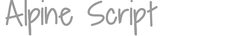 Alpine Script Font | wfonts.com - download free