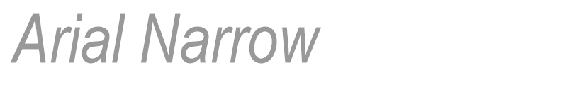 Arial Narrow Font | wfonts.com - download free