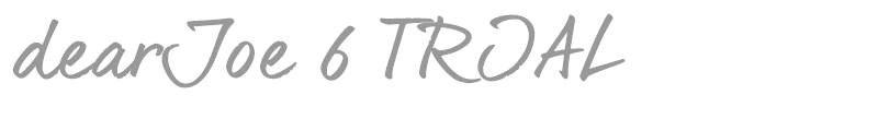 Dear Joe 6 Font | wfonts.com - download free