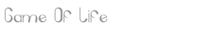 Game Of Life Font | wfonts.com - download free