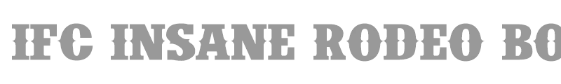 IFC Insane Rodeo Font | wfonts.com - download free
