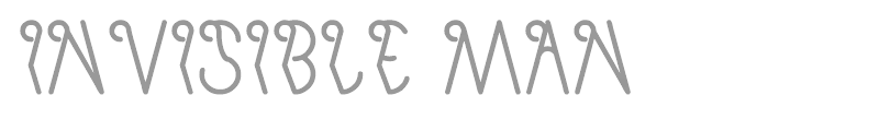 Invisible Man Font | wfonts.com - download free