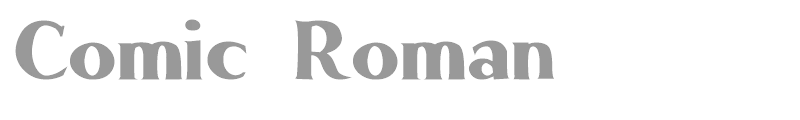Comic Roman Font | wfonts.com - download free