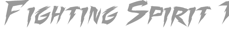 Fighting Spirit TBS Font | wfonts.com - download free