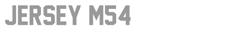 Jersey M54 Font | wfonts.com - download free