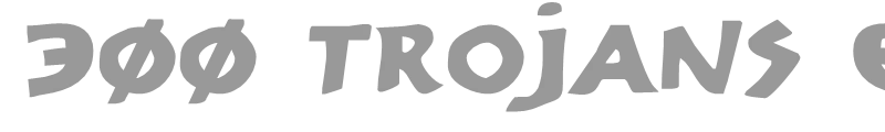 300 Trojans Font | wfonts.com - download free