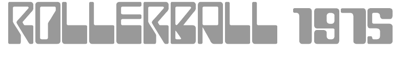Rollerball 1975 Font | wfonts.com - download free