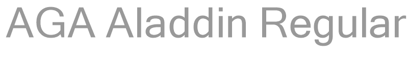 AGA Aladdin Regular Font | wfonts.com - download free