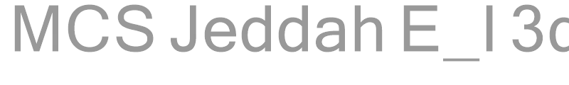 MCS Jeddah E_I 3d. Font | wfonts.com - download free