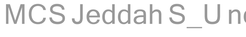 MCS Jeddah S_U normal. Font | wfonts.com - download free
