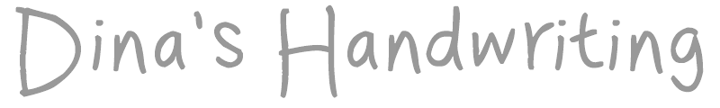 Dina's Handwriting Font | wfonts.com - download free