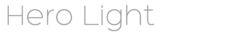 Hero Light Font | wfonts.com - download free