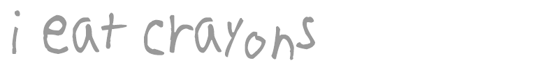 I Eat Crayons Font | wfonts.com - download free