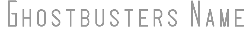 Ghostbusters Nametag Font | wfonts.com - download free