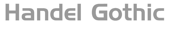 Handel Gothic Font | wfonts.com - download free