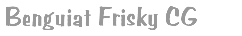 Benguiat Frisky CG Font | wfonts.com - download free