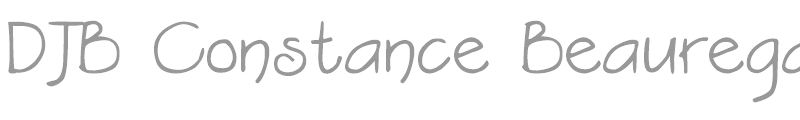 DJB Constance Beauregard Font | wfonts.com - download free