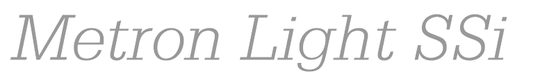 Metron Light SSi Font | wfonts.com - download free