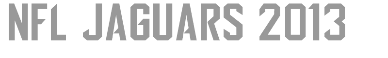 NFL Jaguars 2013 Font | wfonts.com - download free