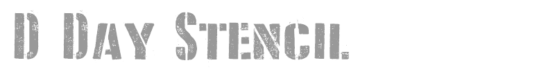 D Day Stencil Font | wfonts.com - download free